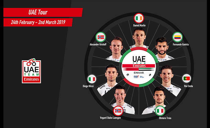 An ambitious team for the UAE Tour - UAE team Emirates