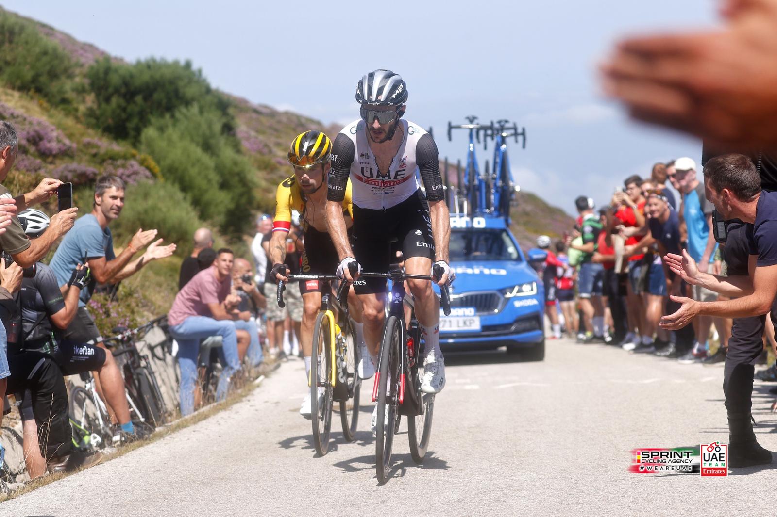 Yates podiums at Vuelta Burgos - UAE team Emirates