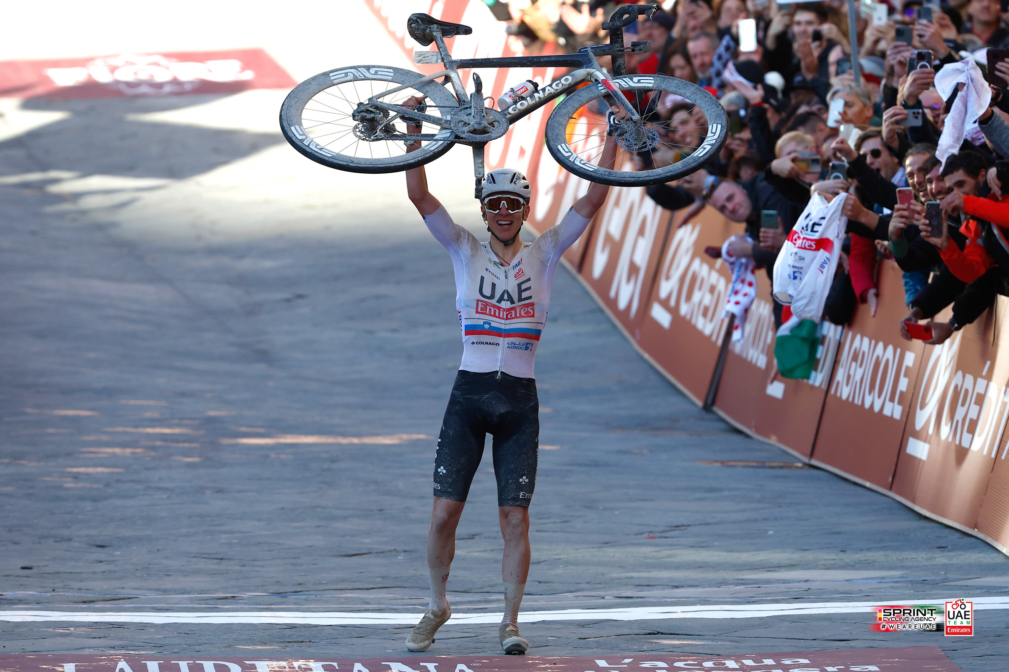 Big triumph for Pogačar at Strade Bianche - UAE team Emirates